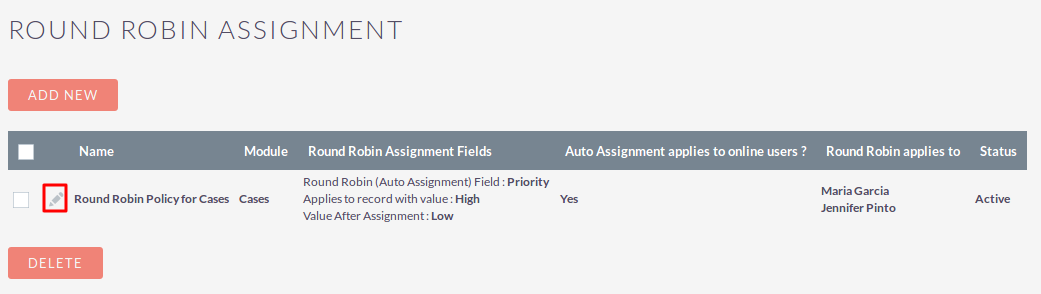 User Guide | Round Robin Assignment